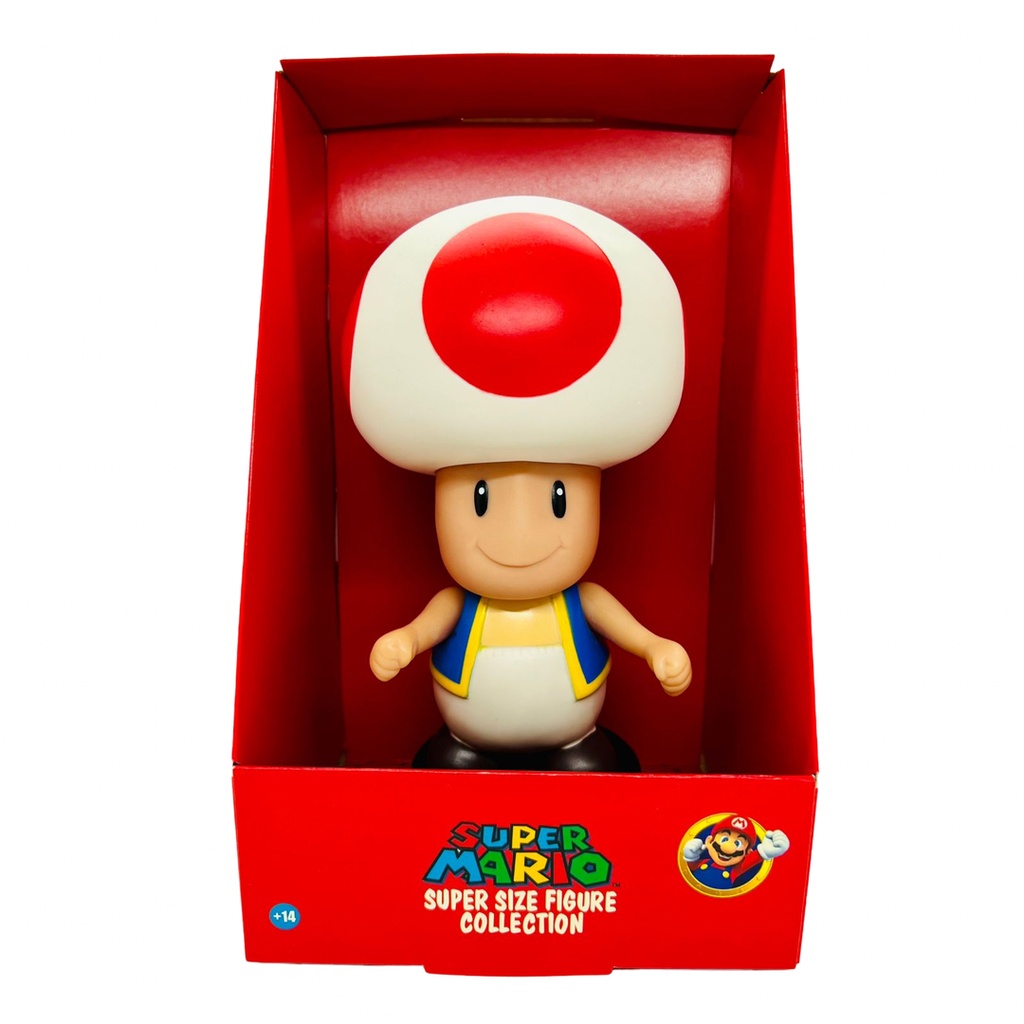 Boneco Toad Super Mario Bros Articulável 19cm Action Figure ...
