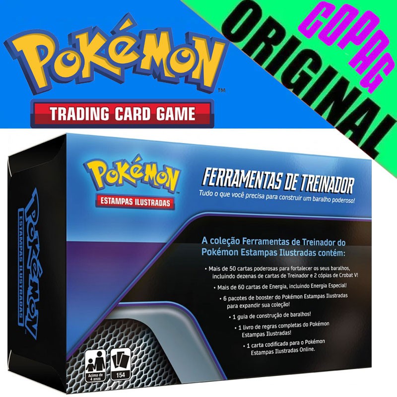 Box Pokémon Ferramentas De Treinador Crobat V Copag Cards Cartas ...