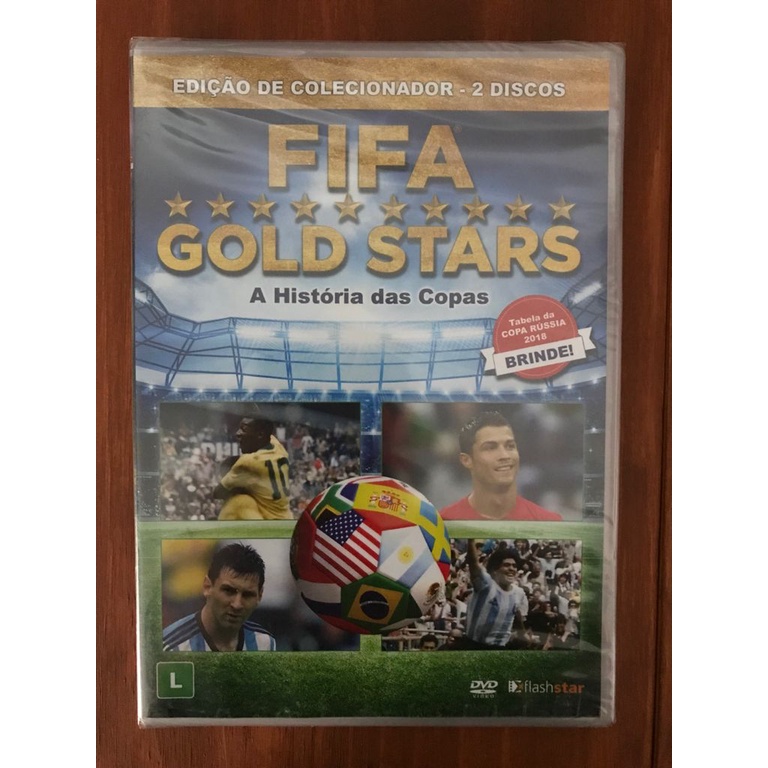 DVD Fifa Gold Stars - A História Das Copas - Lacrado | Shopee Brasil