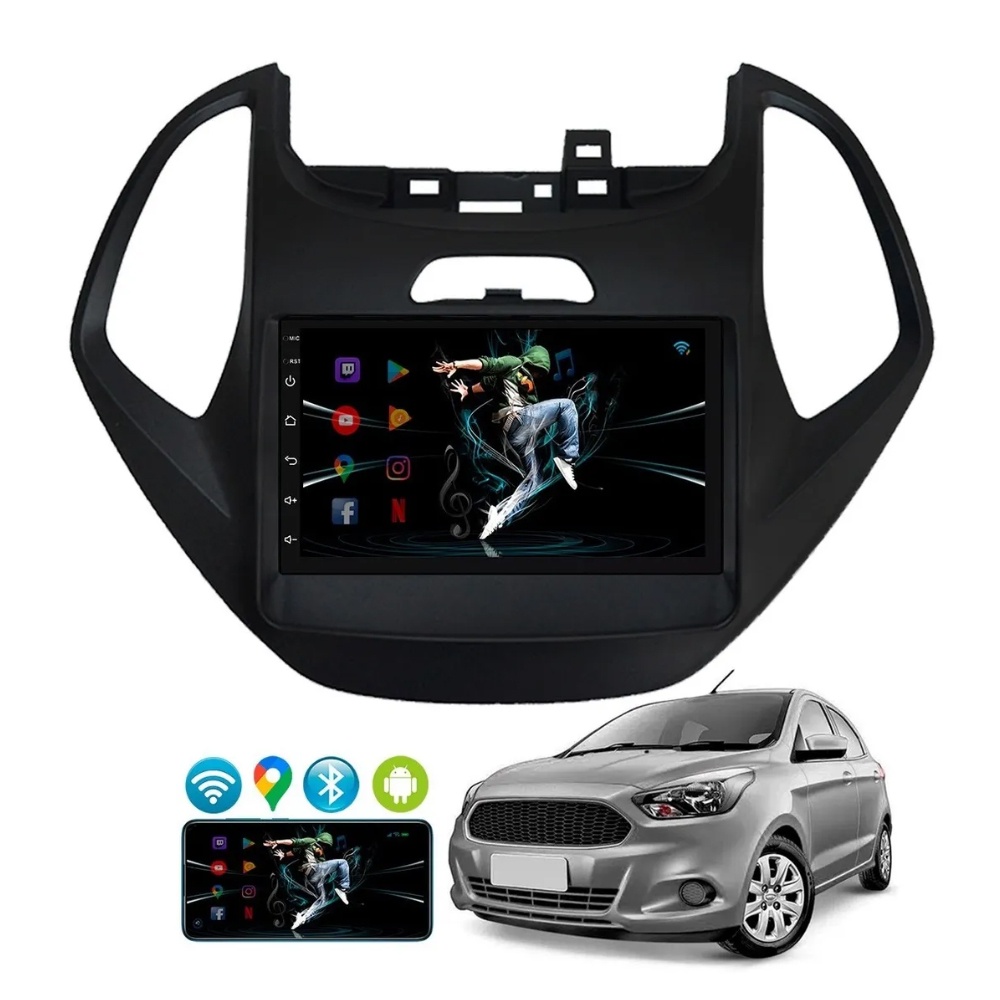 Central Multimídia Android Ford Ka 2014 À 2018 Gps Wifi | Shopee Brasil