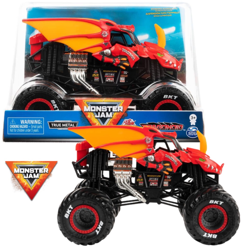 Monster Jam - 1:24 Collector Die Cast Truck Dragonoid 2753 | Shopee Brasil