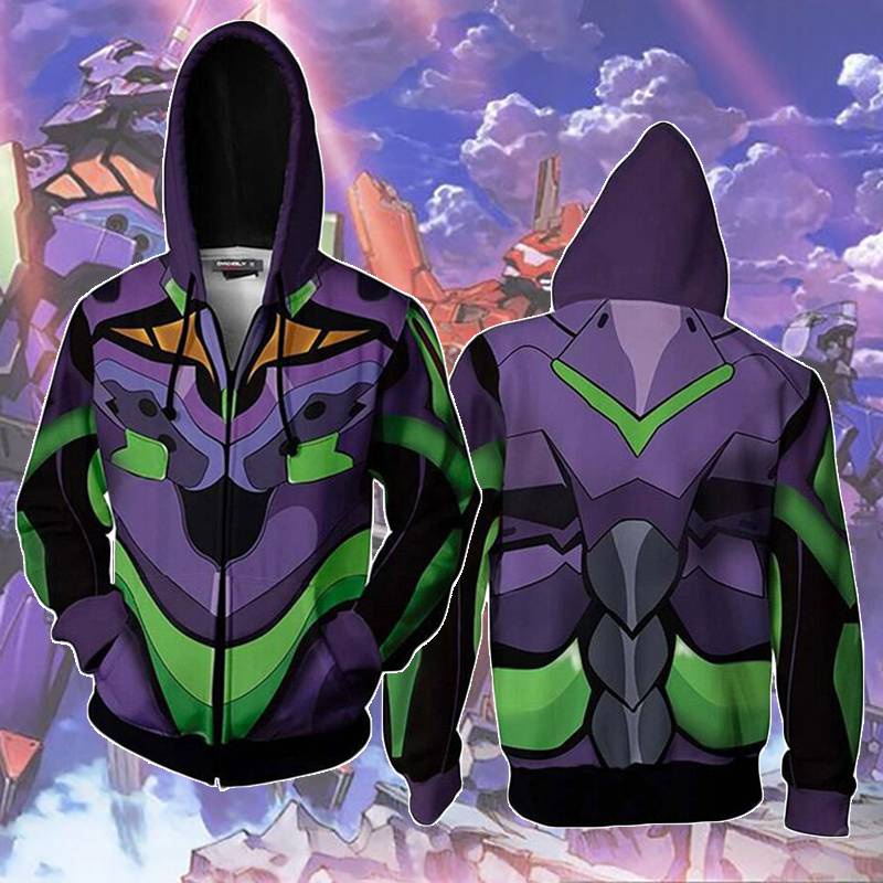 PS2 EVA Ikari Shinji Jaqueta Anime EVANGELION Manga Longa Cosplay Tops ...