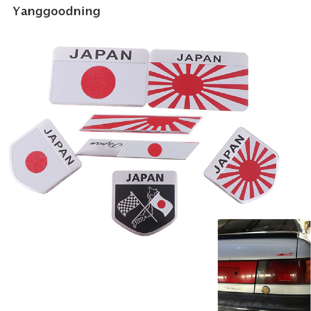 Yanggoodning 1Pc Japan flag logo emblem alloy badge car motorcycle ...