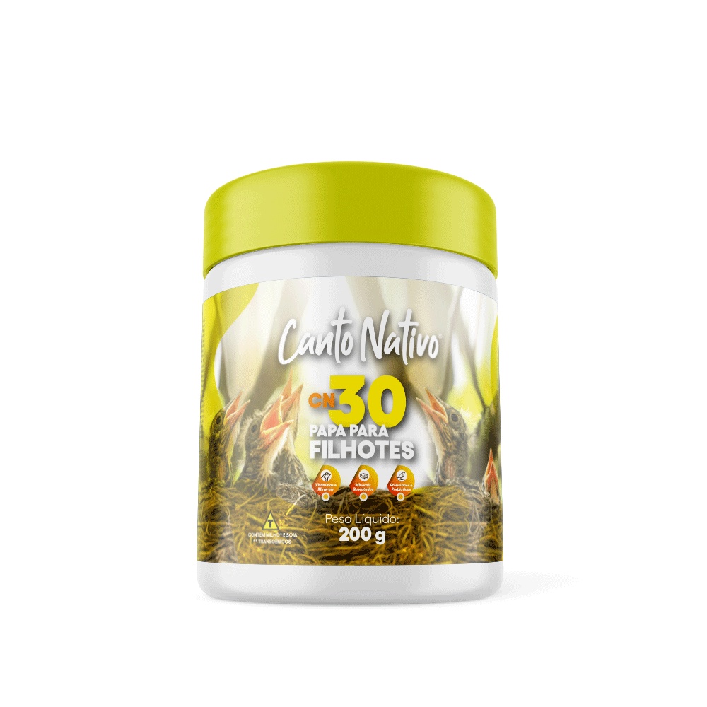 CN 30 Papa Para Filhotes De Pássaros - Premium - 200 G | Shopee Brasil