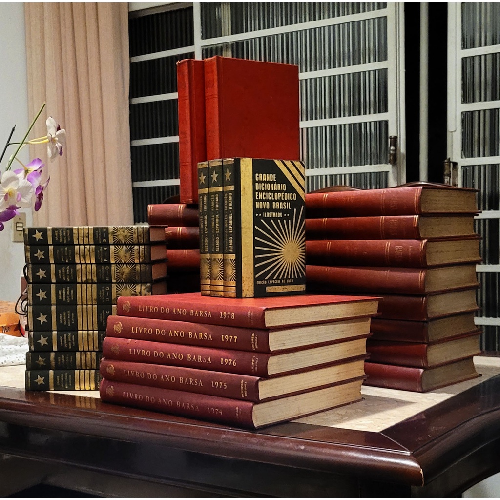 Coleção Barsa 1970 Completa + 5 Livros Do Ano E Dicionários | Shopee Brasil