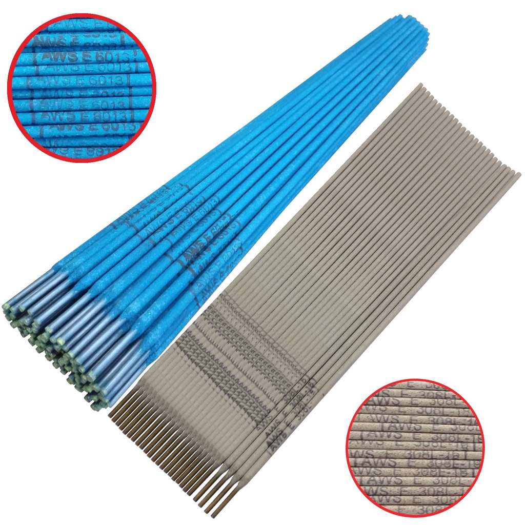 1 Kg.eletrodo Aço Inox 2,0mm 1 Kg.eletrodo Aço Carbono 6013 Azul 2,5mm ...