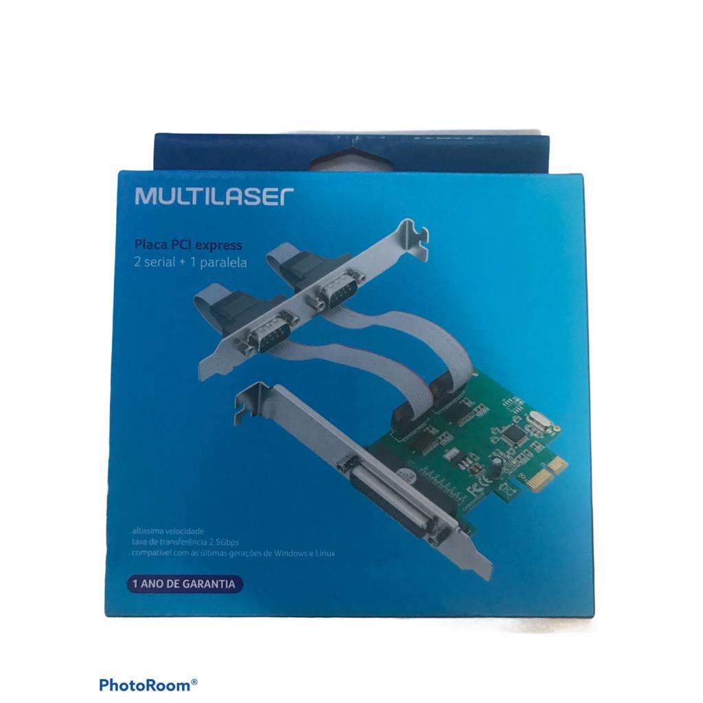 Placa Pci Express Multilaser 2 Serial + 1 Paralela Ga128 | Shopee Brasil