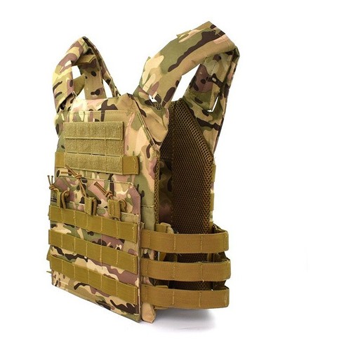 Colete Airsoft Preto Multi Pockets Plate Carrier Tatico | Shopee Brasil