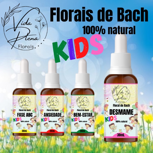 Florais de Bach Kids 30ml - Vida Plena Florais, infantil, 100% natural ...