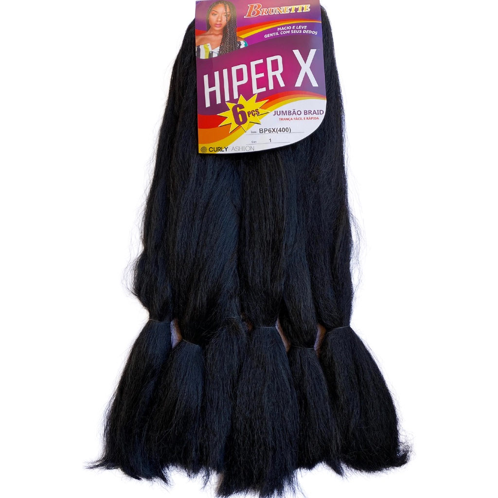 Cabelo Jumbão Super Jumbo Hiper X Para Tranças Box Braids | Shopee Brasil