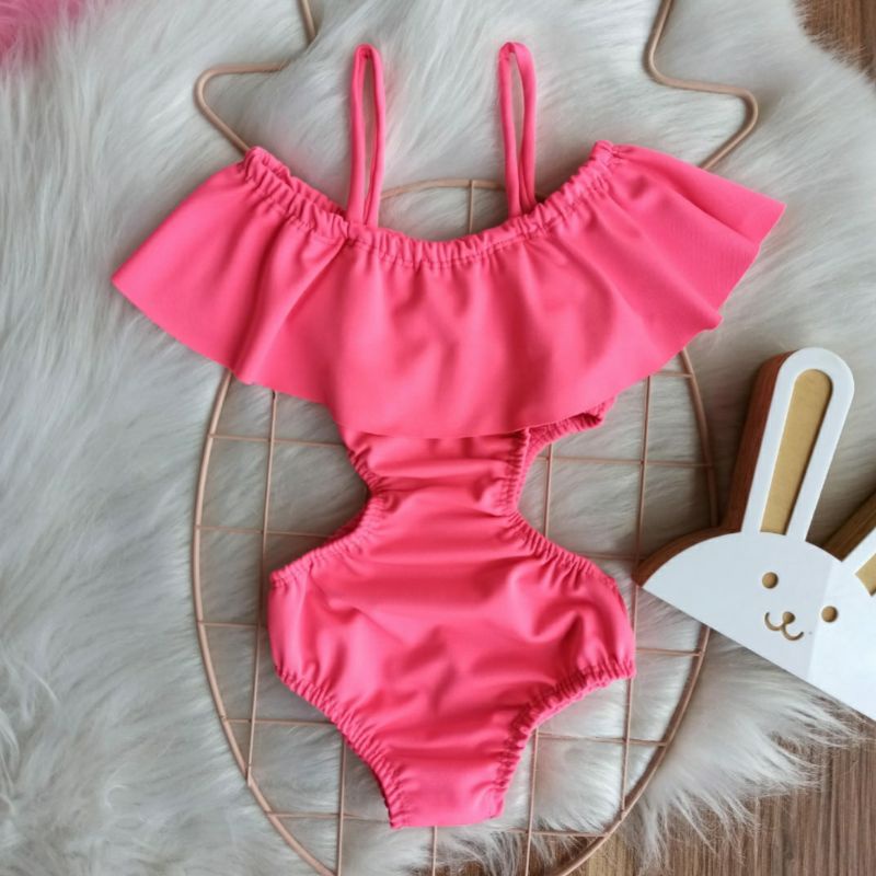 Lindo Body Maiô Infantil Neon Mini Diva Blogueirinha Verão Moda Praia ...