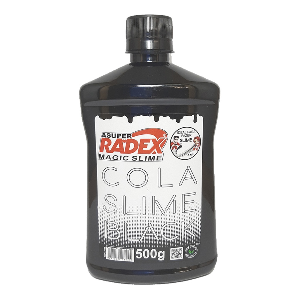 Cola Slime Black 500g - Radex | Shopee Brasil