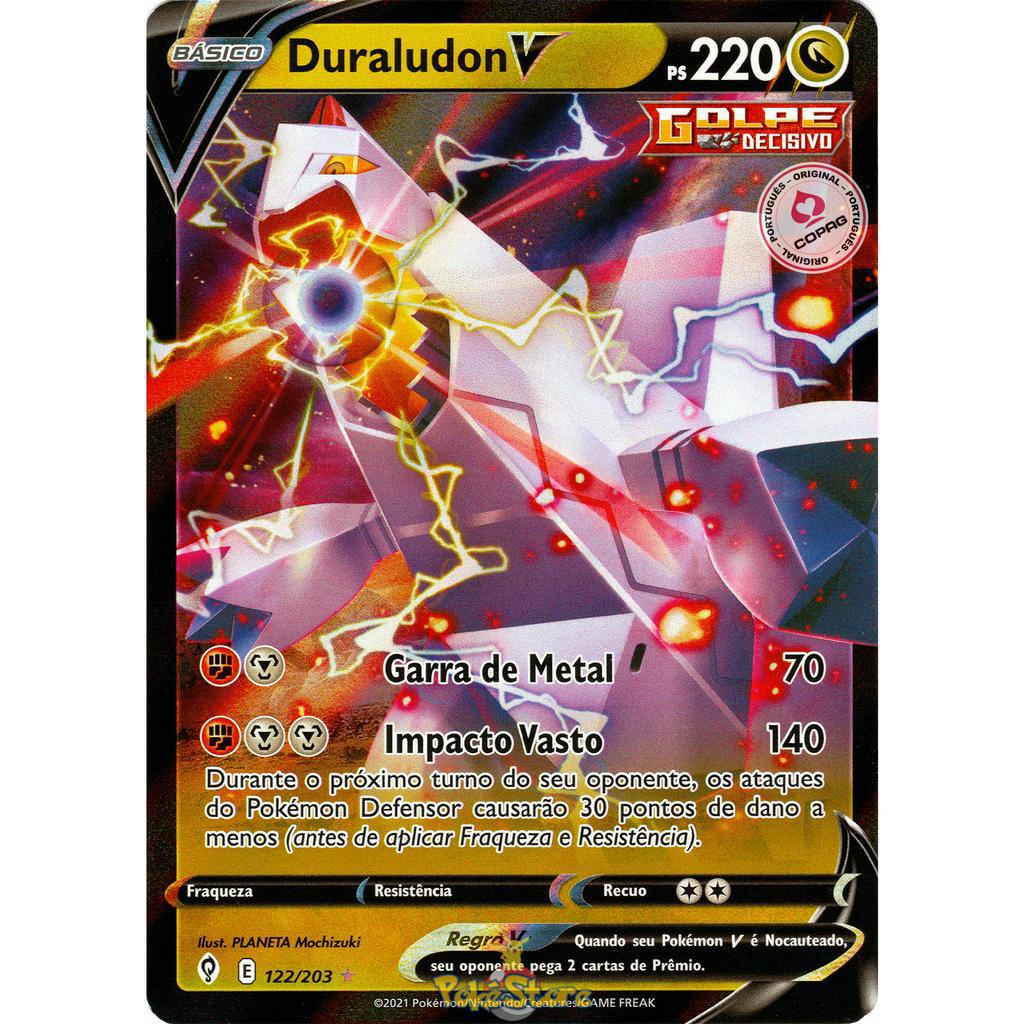 Carta Pokemon Duraludon V Português Card Original Copag Céus em ...