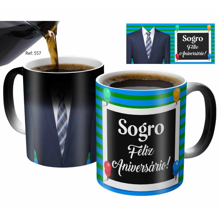 caneca mágica personalizada sogro feliz aniversário para presente ...
