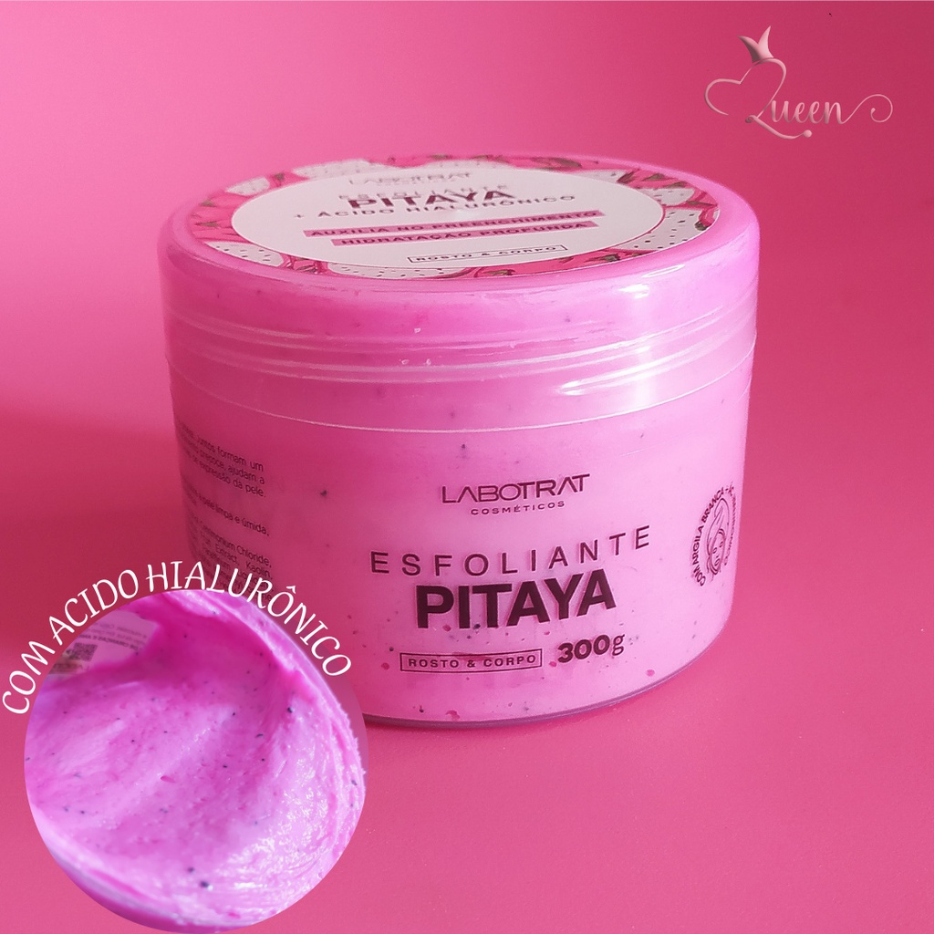 Creme Esfoliante para rosto e corpo Pitaya Labrotat 300g | Shopee Brasil