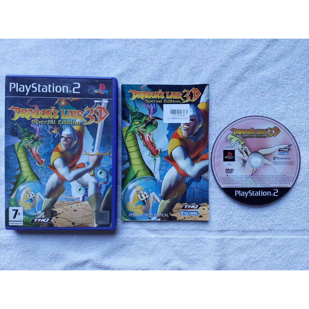 Playstation2 Dragons Lair 3d Special Edition ((( Jogo original ...