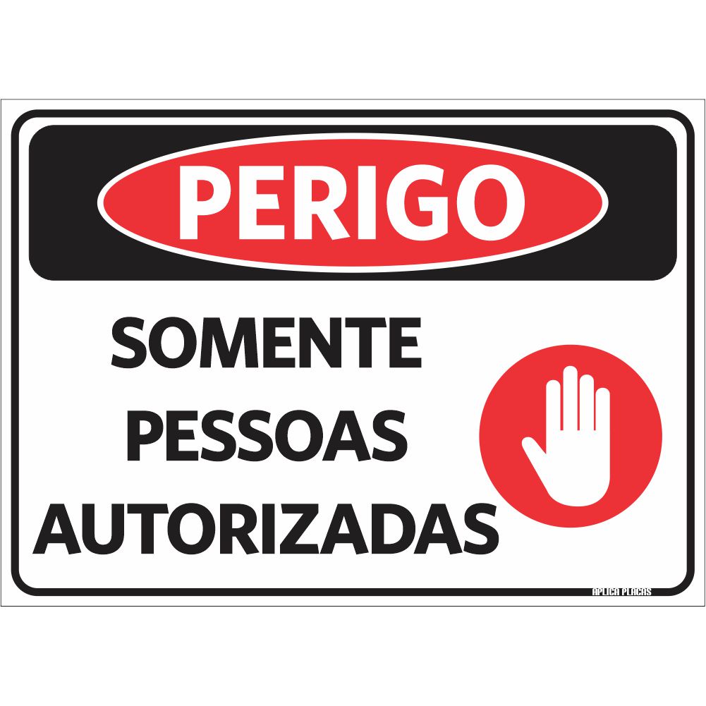 Placa Sinalização Perigo Proibido Entrada 18x25cm | Shopee Brasil