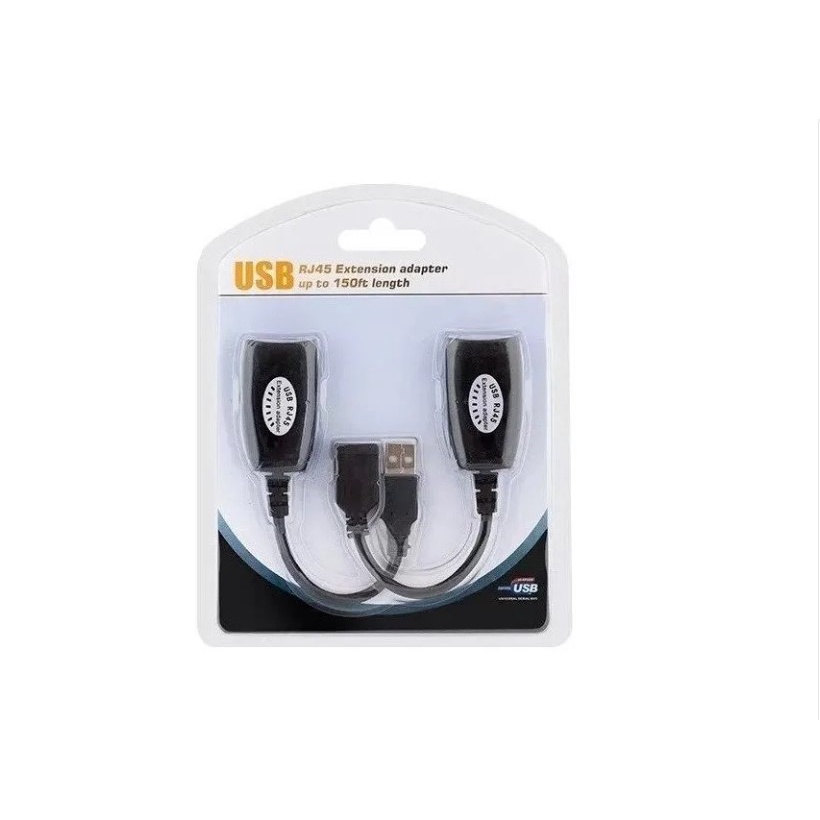 Adaptador Extensor Rj45 Usb 50 Metros | Shopee Brasil