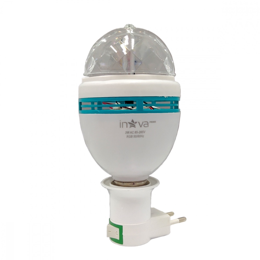 Lâmpada Para Festa Balada Led Inova Kv-100 + Adaptador LED 3W | Shopee ...