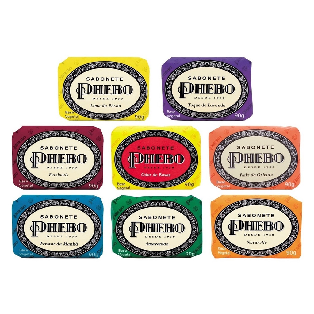 Sabonete Em Barra Phebo 90 g ( Clique E Escolha ) | Shopee Brasil