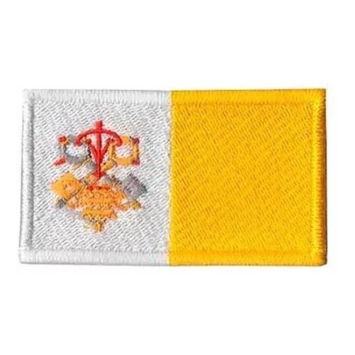 Patch Bordado Bandeira Do Vaticano | Shopee Brasil