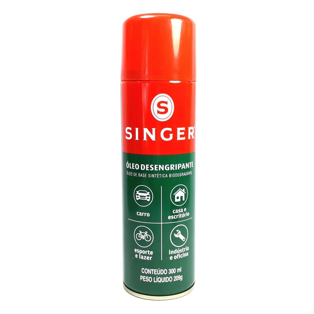 Oleo Spray Desengripante Singer Base Sintética 300ml Lubrificante ...