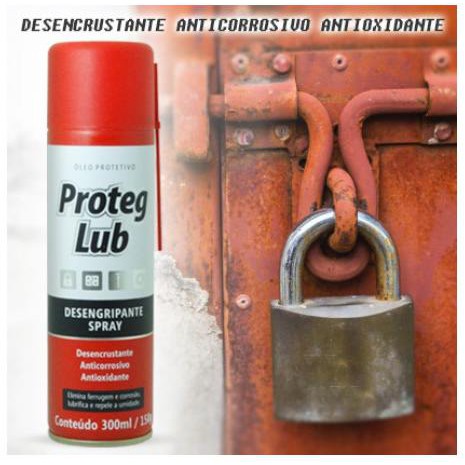 Oleo Spray Desengripante Lubrificante Proteg Lub 300ml | Shopee Brasil