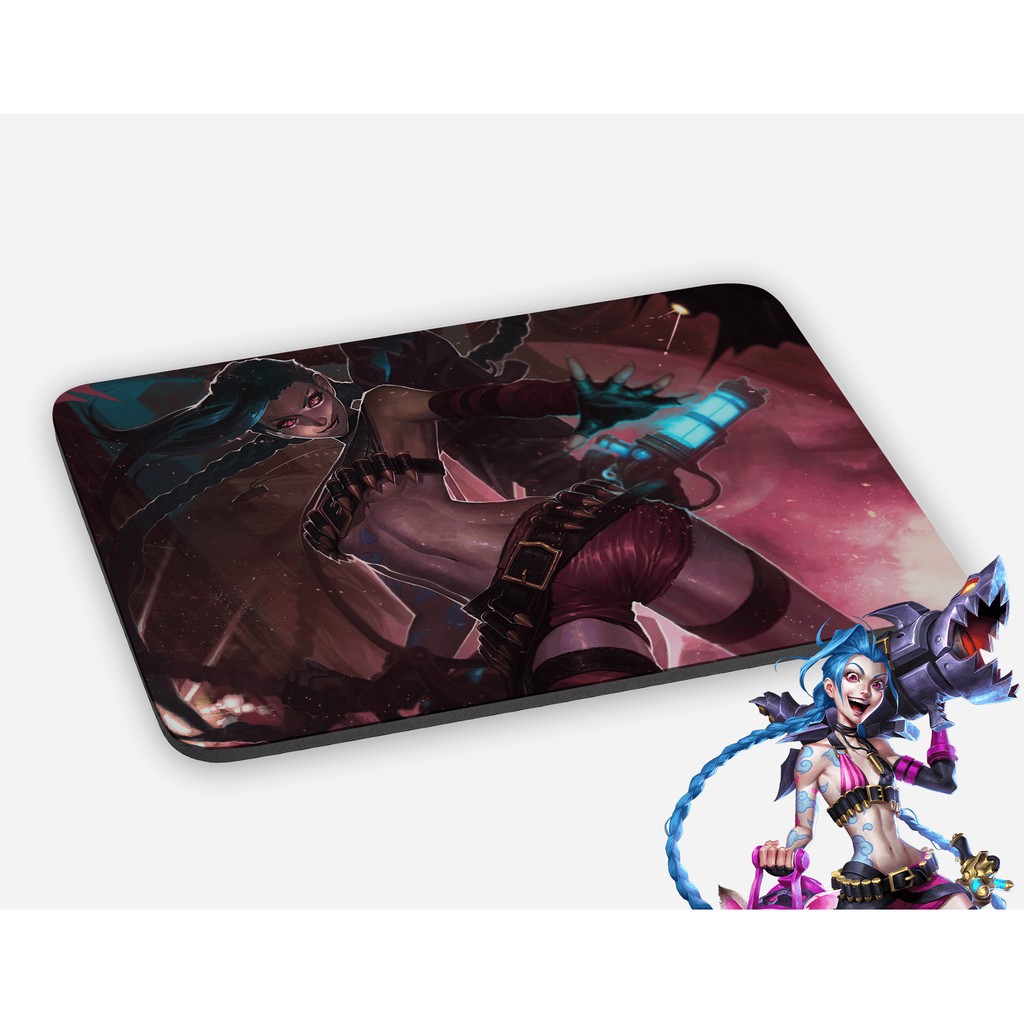 Mouse Pad gamer Jinx League of Legends - LOL - Piltover | Shopee Brasil