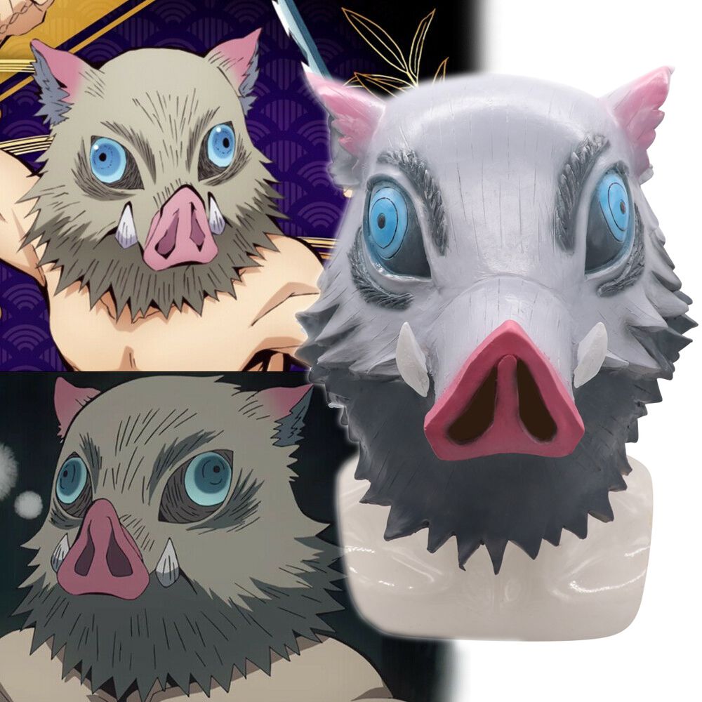 Máscara De Látex Slayer Demon Exclusiva Kimetsu No Yaiba Hashibira ...