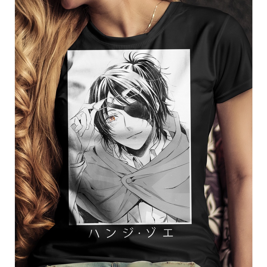 Camiseta Hange Zoe Shingeki no Kyojin Attack on Titan Anime Unissex ...