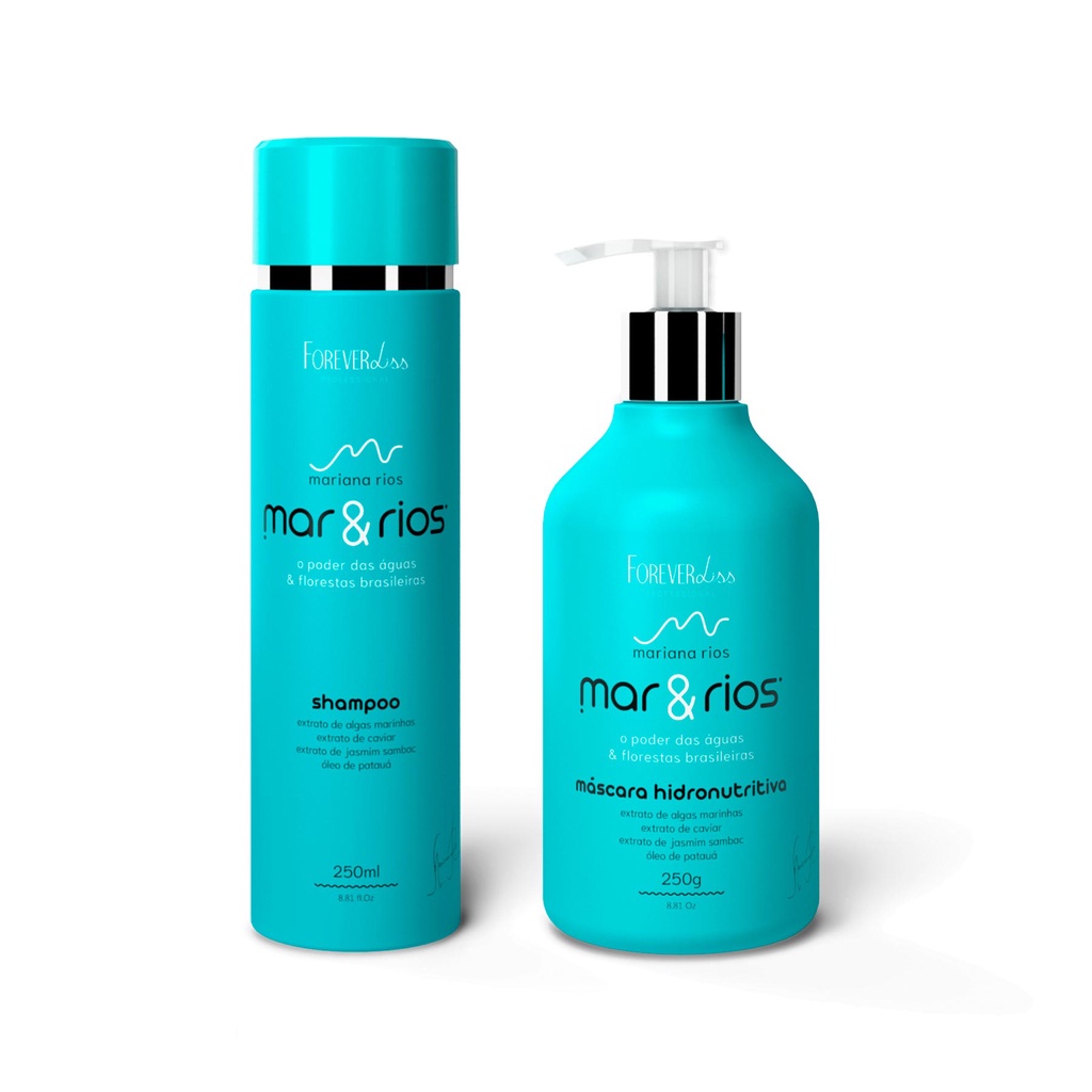 Kit Shampoo e Máscara Mar&Rios Forever Liss | Shopee Brasil