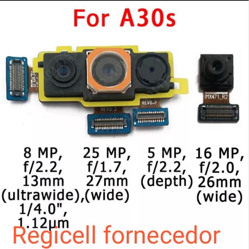 câmeras frontal e traseira A30S Samsung original A307 | Shopee Brasil