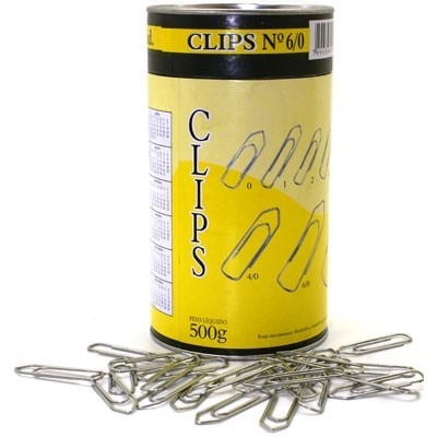 Clips Numero 6/0 Galvanizado Lata Com 1 Kg Spiral | Shopee Brasil