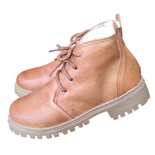 BOTINA INFANTIL UNISSEX COURO COM LÃ | Shopee Brasil