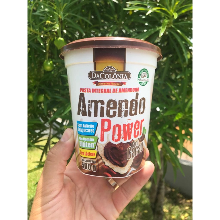 Pasta de Amendoim INTEGRAL AMENDO POWER DA COLÔNIA | Shopee Brasil