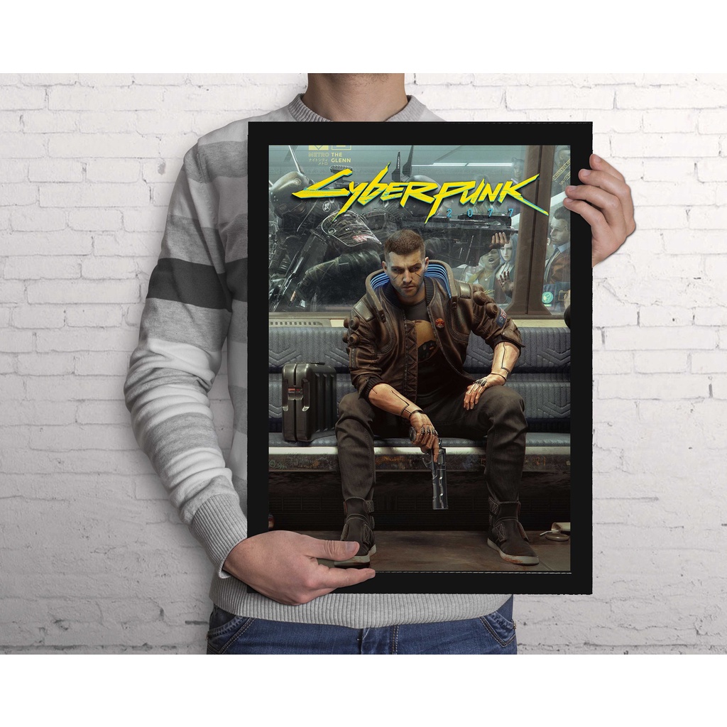 Quadro Decorativo Cyberpunk 2077 A3 - com Acrílico Na Frente (Tamanho ...