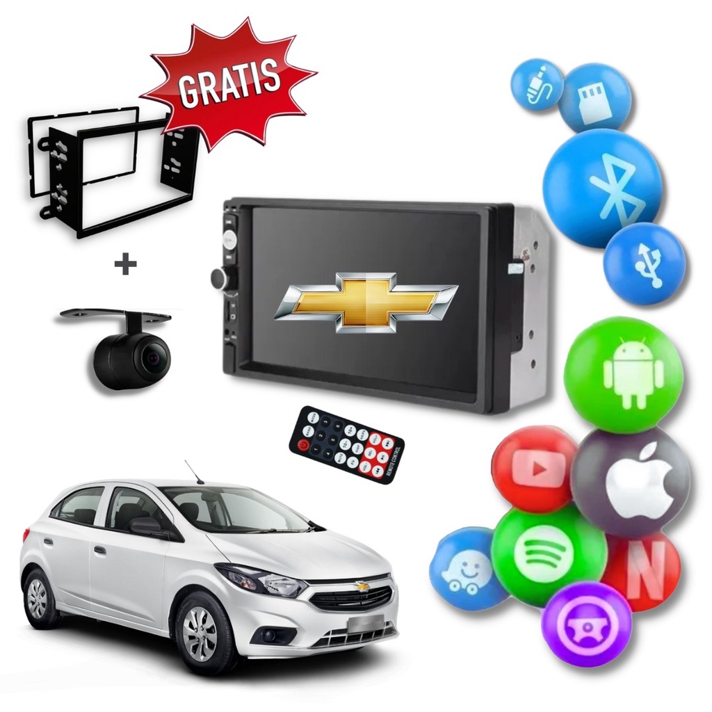 Central Multimidia Onix Joy 2021 Camera Ré Bluetooth Espelhamento | Shopee Brasil