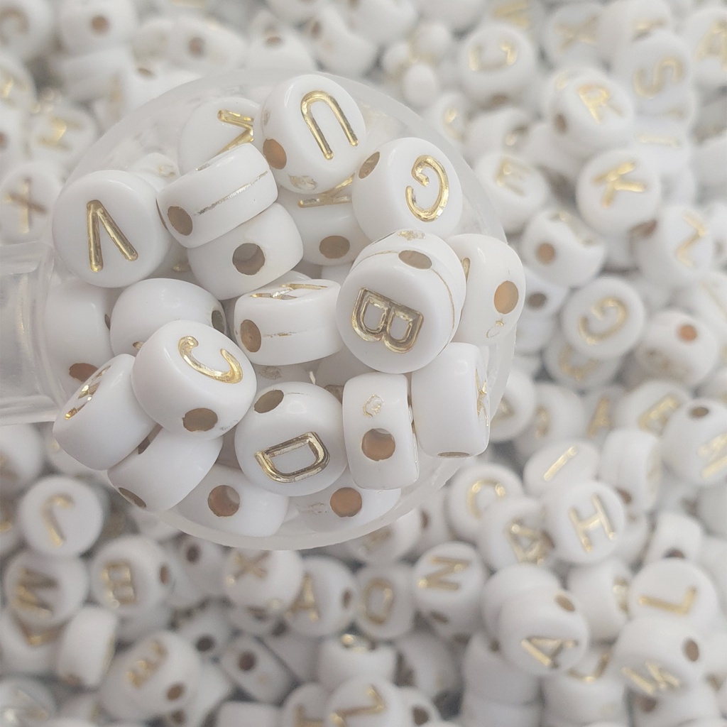 Missangas De Letras Alfabeto 250 Peças (Ref. AC0021-BR-DO) - Escorrega ...