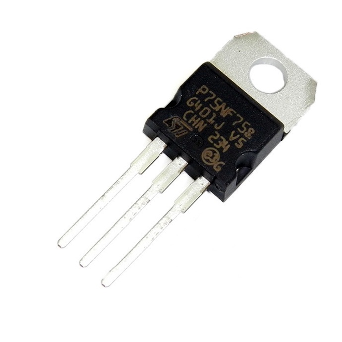 Transistor P75NF75 STP75NF75 FET 75NF75 Controlador Do motor DIP TO-220 ...