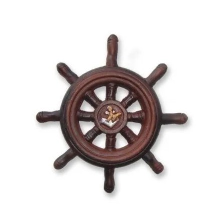 Timão Pequeno Leme Decorativo Resina Parede Enfeite 22 Cm | Shopee Brasil