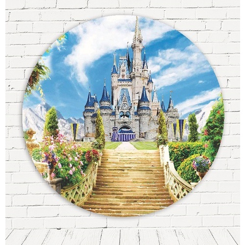 Painel Redondo Sublimado Castelo C/Elastico 1,50m. | Shopee Brasil