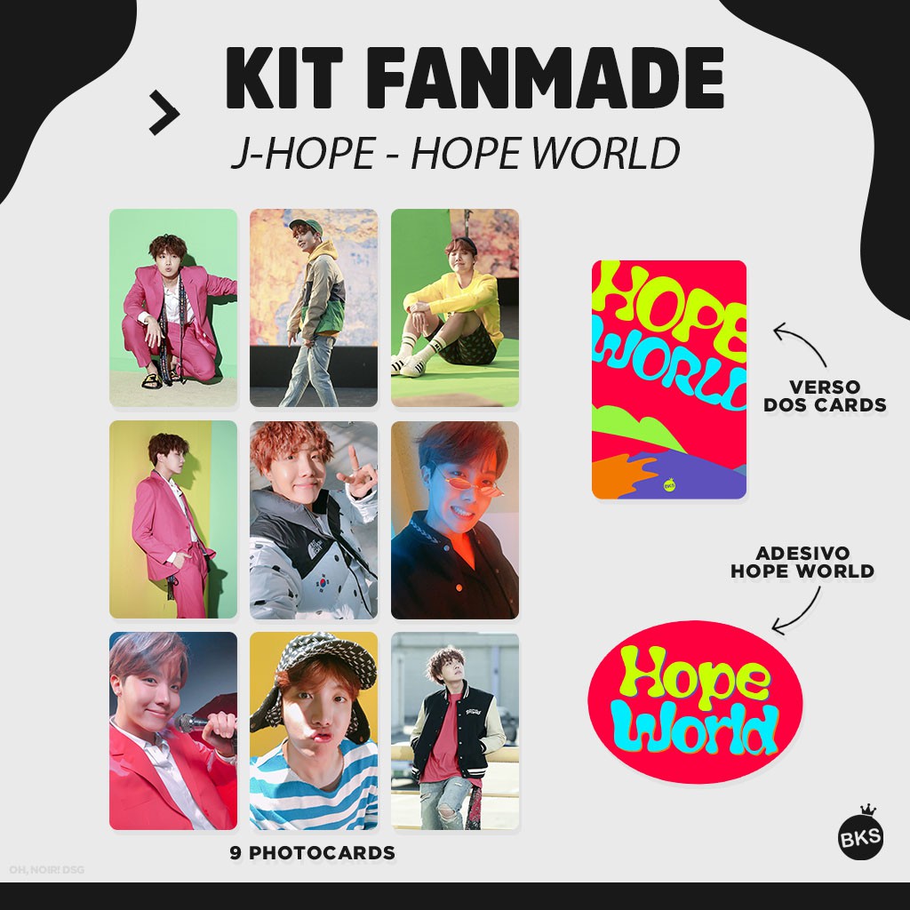 J-hope - Cards Fanmade "hope World" Jung Hoseok Jhope Bts Photocard De ...