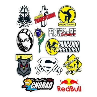 Cartela De Adesivos Moto Motocross Carro Bike Caminhao 9 | Shopee Brasil