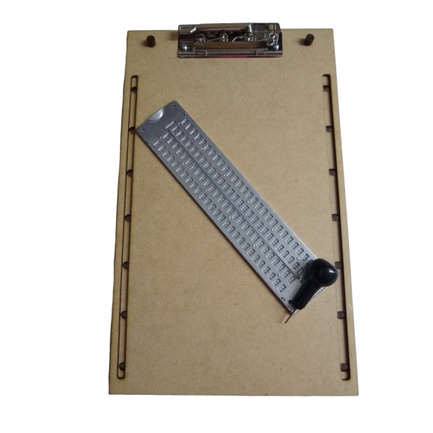 Reglete de Mesa de Alumínio Para Escrita Braille | Shopee Brasil