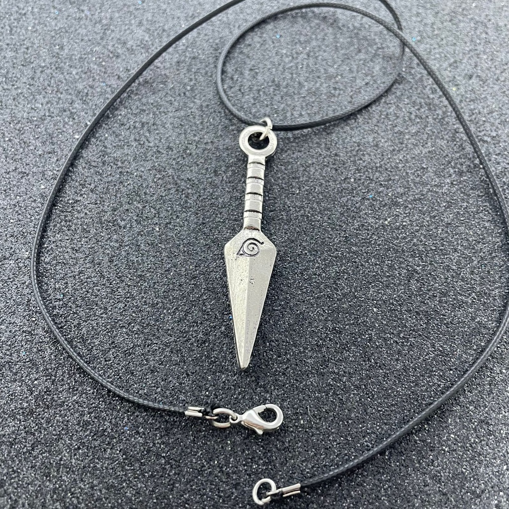 Colar pingente desenho anime animê tipo naruto kunai faca Metal MGT01 ...
