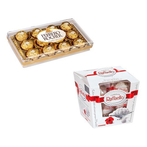 Kit C Caixa De Bombom Ferrero Rocher Bombom Raffaello Shopee Brasil