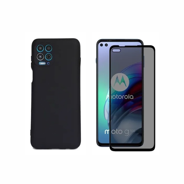 Capa Capinha Aveludada + Película 9D Privacidade Motorola Moto G100 | Shopee Brasil
