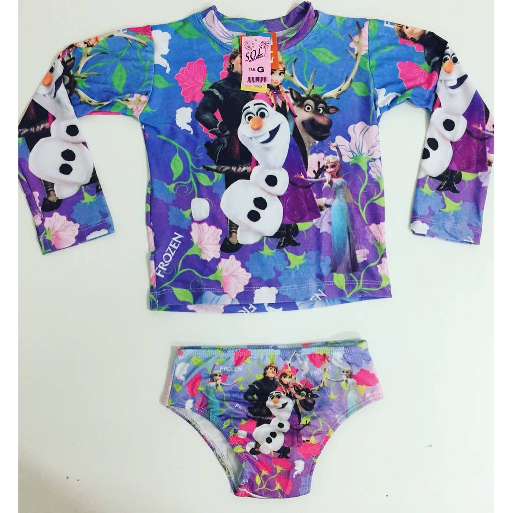 CONJUNTOS MODA PRAIA INFANTIL PARA MENINAS - Proteção solar UV 50 ...