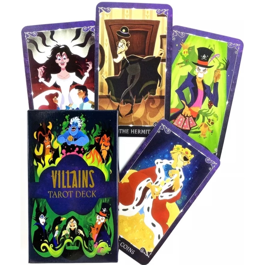 Villains Tarot Deck Tarô Vilões Da Disney Baralho de Cartas de Oráculo ...