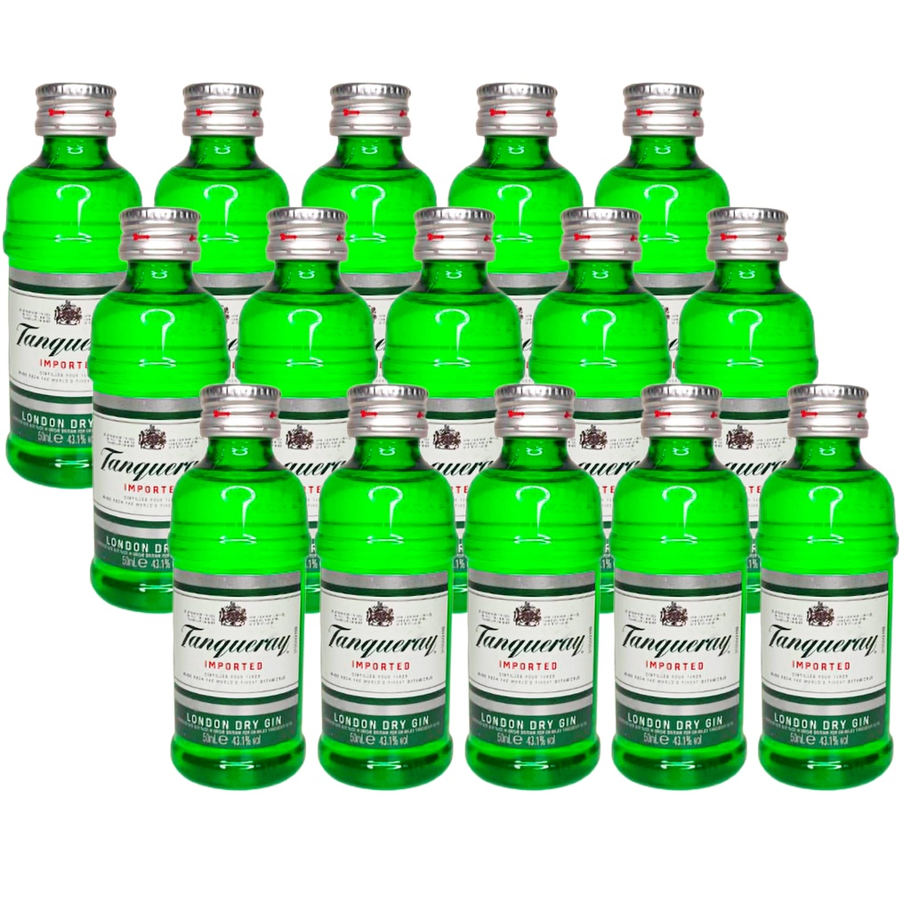 Kit 15 Mini Gin Tanqueray london Dry 50ml | Shopee Brasil